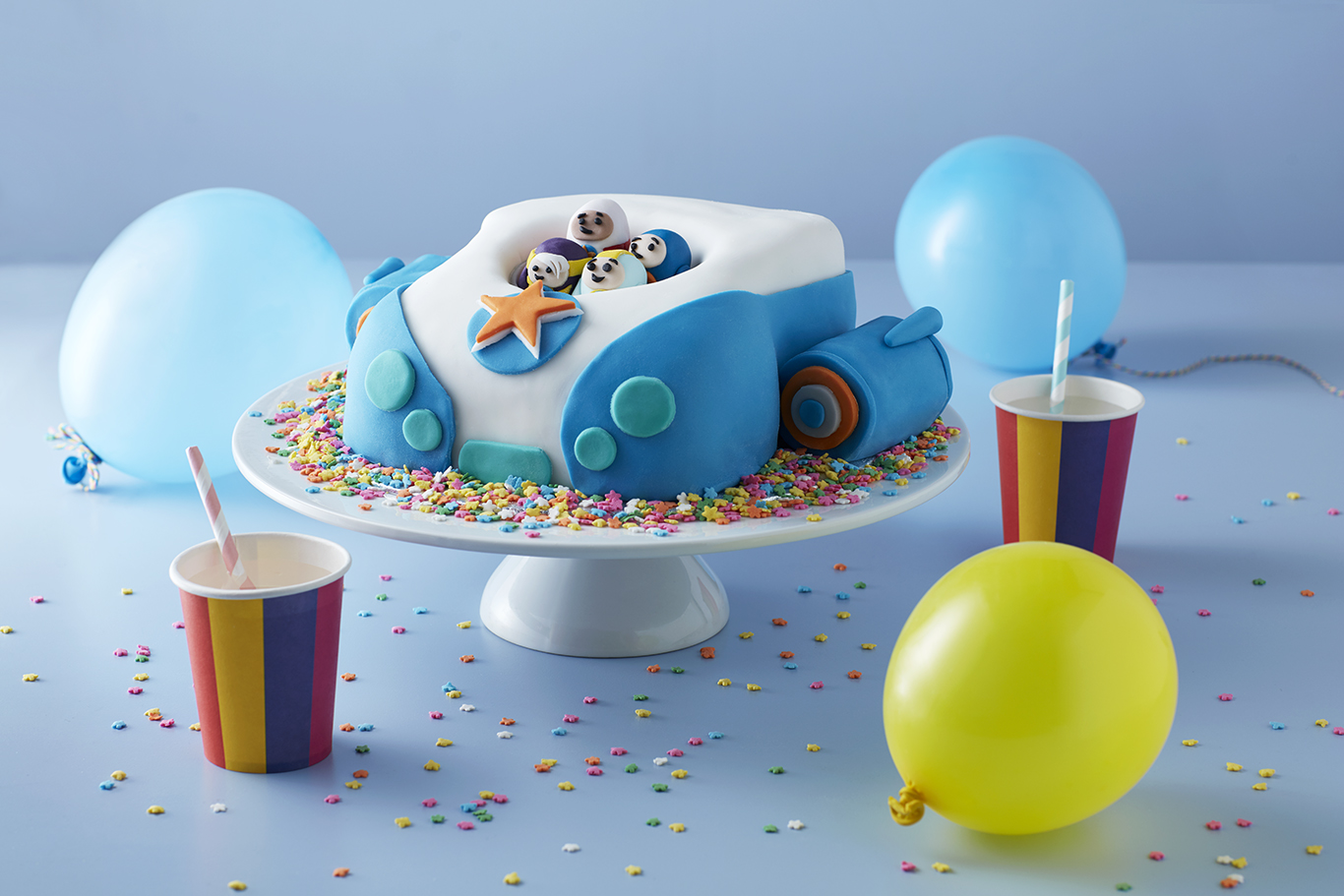 Vroomster party cake - Cbeebies